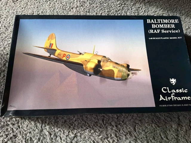 CLASSIC AIRFRAMES 1/48 Scale Baltimore Bomber (RAF Service) Very Rare £ ...