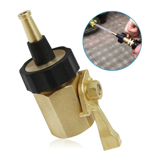 BUSE DE JARDIN en laiton robuste avec d bit d'eau r glable pour un nettoyage e EUR 28,44 ...