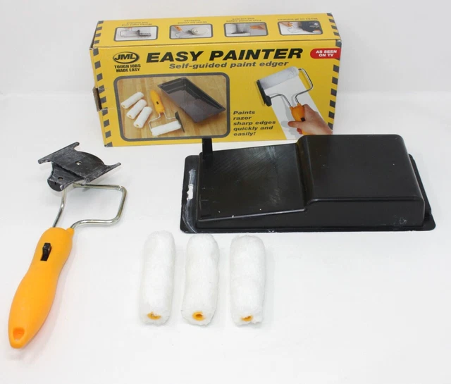 JML EASY PAINT Self-Guided Paint Edger - used, complete, new rollers x ...
