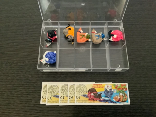 KINDER-GERMANIA-VERSPIELTE HAUSKATZEN-SERIE COMPLETA+VARIANTI+CARTINE ...
