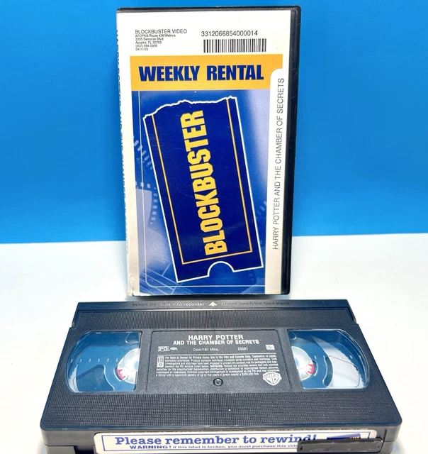 HARRY POTTER AND The Chamber Of Secrets VHS BLOCKBUSTER CASE £40.61 ...
