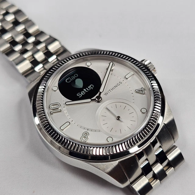 WITHINGS SCANWATCH NOVA Brilliant Edition HWA10 MODEL 10 ALL Int Silver ...