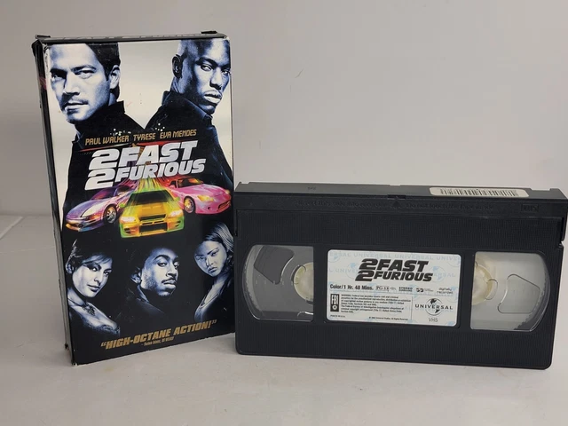 2003 VINTAGE 2 Fast 2 Furious Movie VHS Tape Paul Walker Tyrese Eva ...