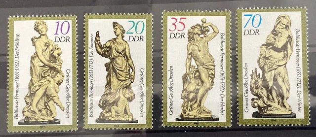 BRIEFMARKEN DDR SATZ 1984 Mi.Nr. 2905/2908 Dresden Grünes Gewölbe Postfrisch EUR 1,00 - PicClick DE