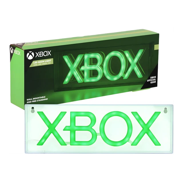 XBOX LOGO LED Neon Light Officially Licensed USB Wall Mount Gaming Room ...