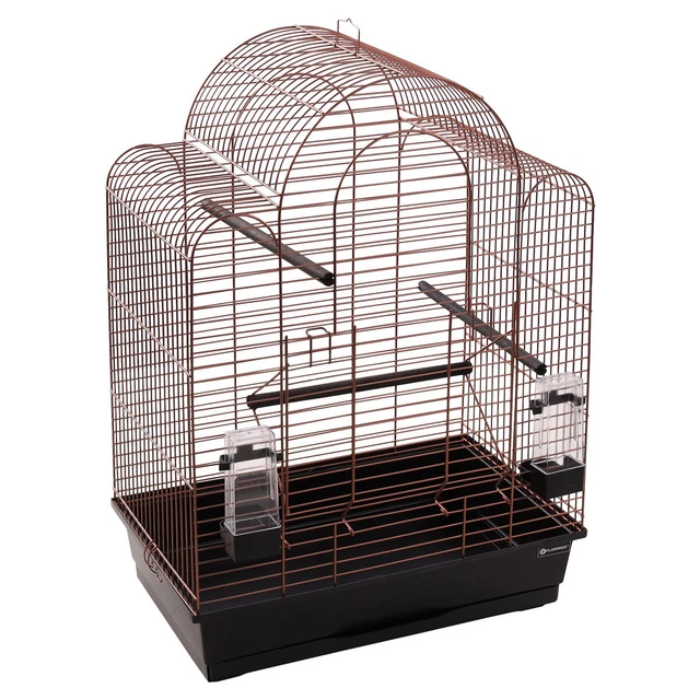 FLAMINGO CAGE POUR Oiseaux / Cage à Perruches Edith Cuivre / Noir, Neuf ...