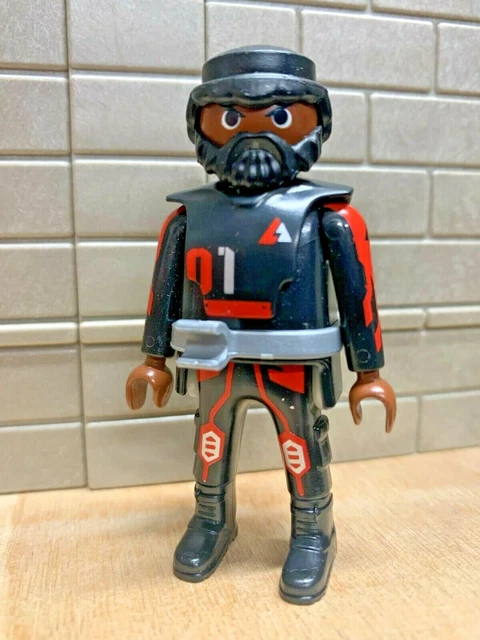PLAYMOBIL PERSONNAGE SOLDAT Espace Super Agent 03 - pour CUSTOM RARE ...