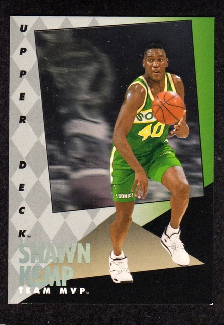 1993-94 UPPER DECK Hologramme #25 Shawn Kemp Team MVP SuperSonics Card ...