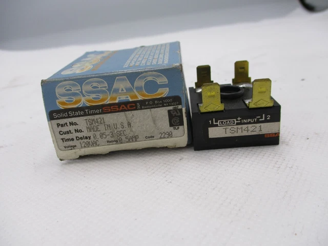 NEW SSAC TCM421 Solid State Timer Relay $19.99 - PicClick