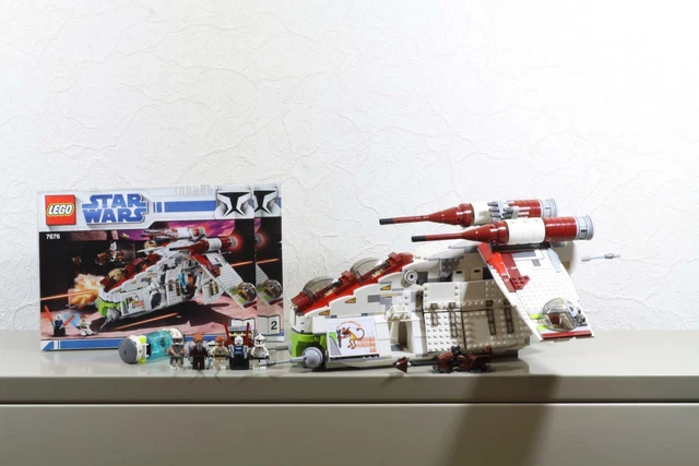 LEGO 7676 STAR Wars - Republic Attack Gunship - BA + ALLE FIGUREN EUR ...