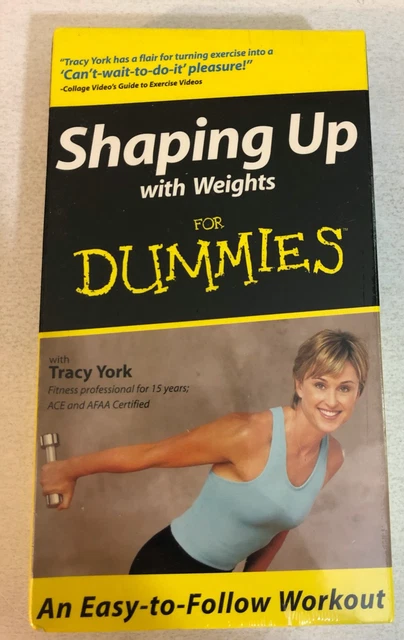 SHAPING UP WITH Weights For Dummies VHS Tape Exercise Tracy York £6.30 ...