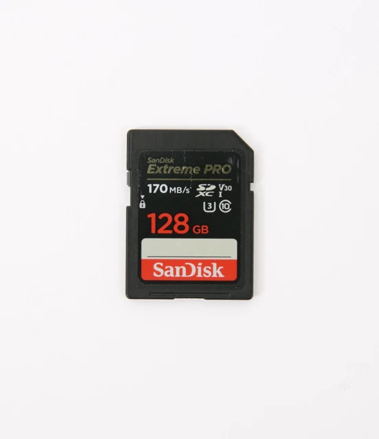 SANDISK EXTREME PRO 128GB SDXC Class10 V30 U3 SD Memory Card Speed Up To 170MB/s £17.99 ...