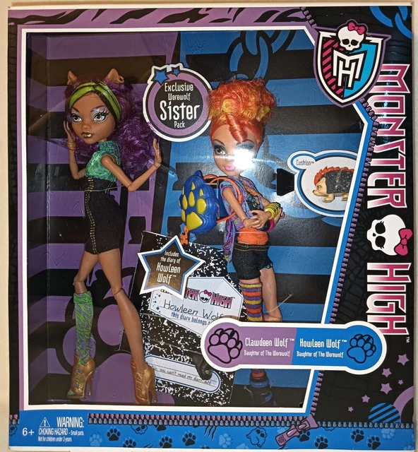 MONSTER HIGH CLAWDEEN & Howleen Wolf - Werewolf Sister Pack BNIB ...