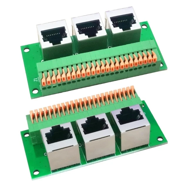 RJ45 CONNECTORS RJ45 to 8Pin Quick Spring Terminals for Networking $17. ...