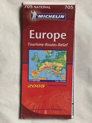 MICHELIN MAP, 705 National, Europe Map £5.85 - PicClick UK