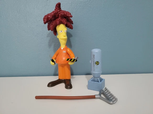PLAYMATES INTERACTIVE THE Simpsons Series 9 Prison Sideshow Bob Figure ...