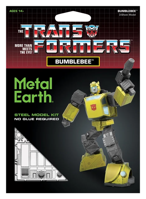 FASCINATIONS METAL EARTH Transformers BUMBLEBEE in Color 3D Laser Cut ...