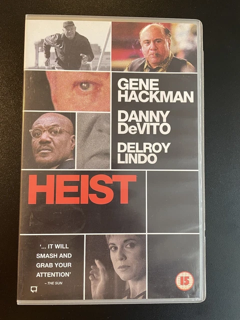 HEIST (VHS) 2001 Big Box, Gene Hackman, Danny DeVito, Delroy Lindo, Sam ...