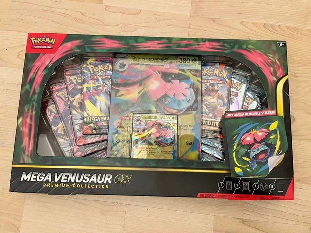 POKÉMON MEGA EVOLUTION Mega Venusaur EX Premium Collection Box £50.00 ...