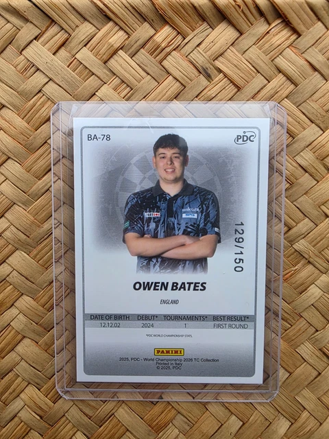 PANINI DARTS 2026 Pdc - Owen Bates 129/150 EUR 5,00 - PicClick DE