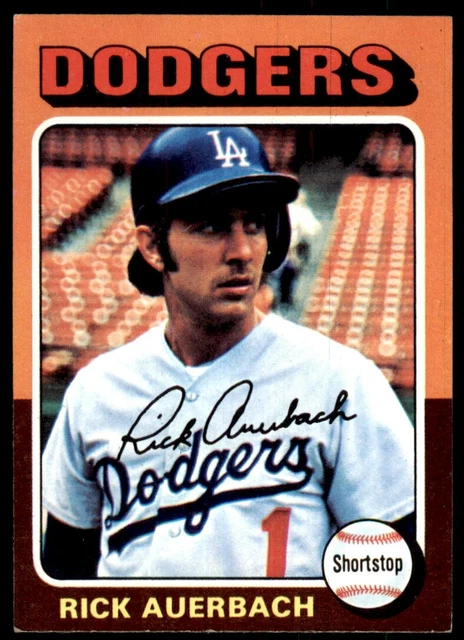 1975 TOPPS RICK Auerbach. Los Angeles Dodgers #588 EUR 3,95 - PicClick FR