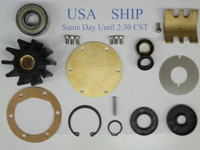 MAJOR REPAIR KIT For Jabsco 777-9001 Sea Water Pump Detroit Diesel 8.2 ...