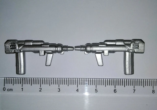 BANDAI POWER RANGERS Turbo Rescue Megazord 5" gun blaster x 2 parts ...