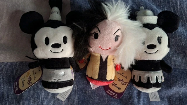 HALLMARK ITTYBITTYS 'CRUELLA De Vil & Steamboat Willie Mickey & Minnie ...