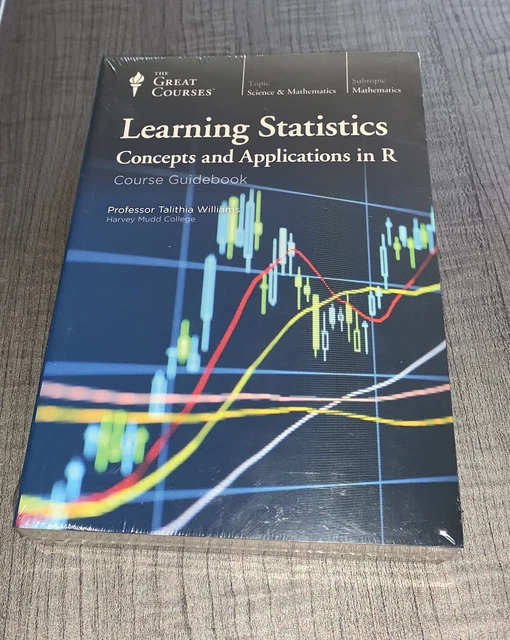 LEARNING STATISTICS CONCEPTS & Applications R The Great Courses DVD ...