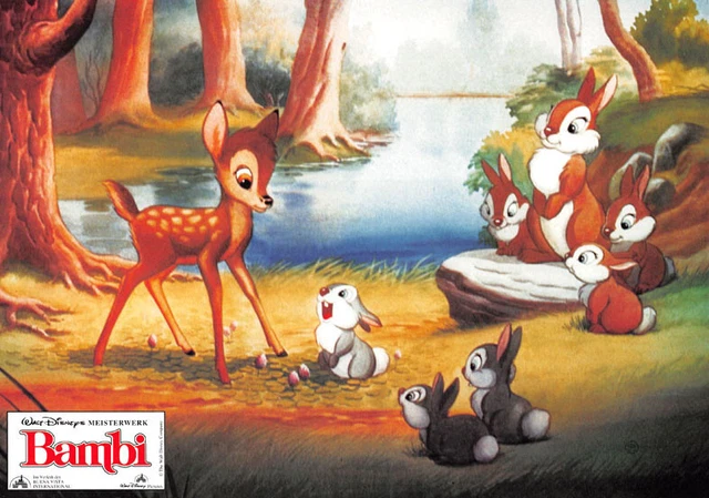 BAMBI ORIGINAL AUSHANGFOTO Walt Disney / James Algar / Samuel Armstrong ...