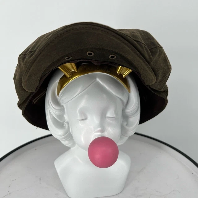 FAILSWORTH HALLEY STEVENSONS Dundee Scotland Wax Flat Cap Waxed Cotton ...