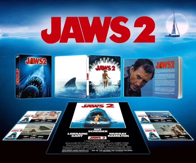 JAWS 2 LIMITED Edition Deluxe Collector's 4K Ultra HD Blu Ray Box Set EUR 111,47 - PicClick IT