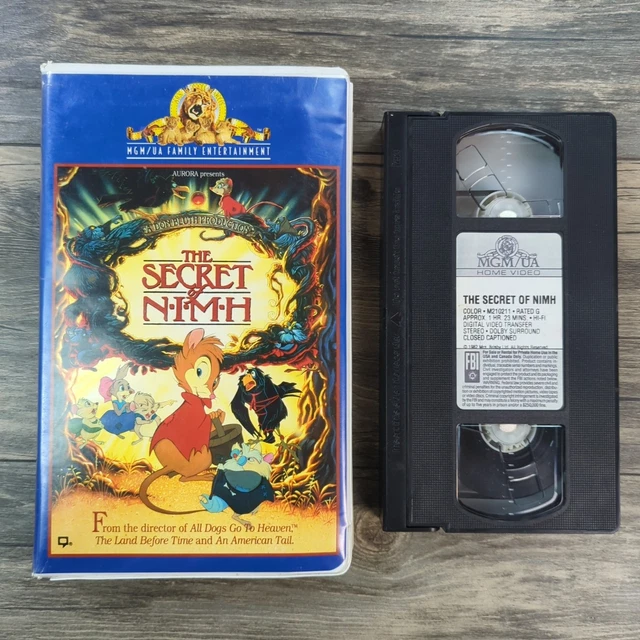 THE SECRET OF NIMH VHS 1982 MGM/UA Home Video Animated Classic ...