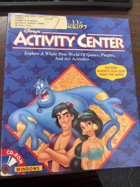 VINTAGE - DISNEY Cd Rom - Aladdin - Activity Center For Windows 3.1 £28 ...