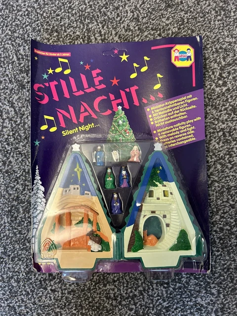 VINTAGE GERMAN GEGU Silent Night Miniature Doll Playset Christmas ...