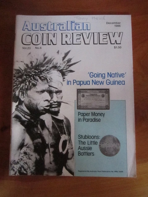 MAGAZINE AUSTRALIAN COIN Review December 1986 Vol. 23 No. 6 *Great ...