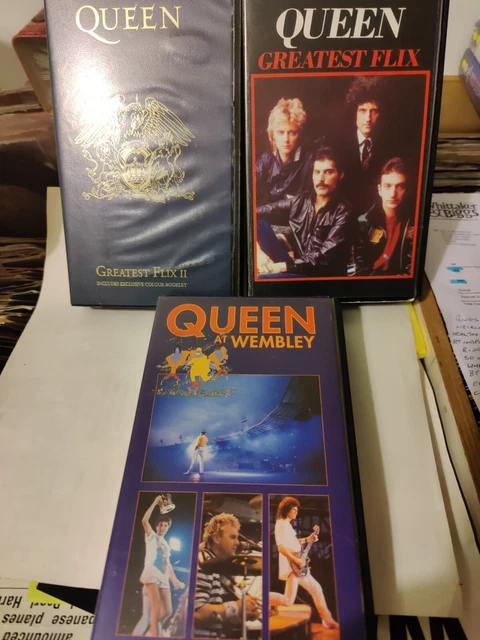 QUEEN GREATEST FLIX I & II - Queen at Wembley PAL VHS Video Tapes EUR ...