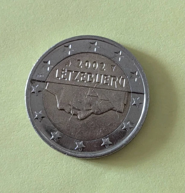 RARE PIÈCE DE Monnaie 2 Euros LETZEBUERG 2002 Coins Münzen ...