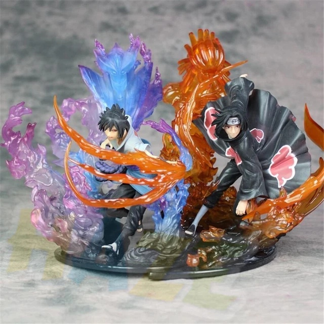 ANIME ITACHI & Uchiha Sasuke Figure Statue Model Toy in Box EUR 65,10 ...