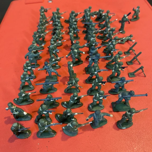 MATCHBOX 1/72 SCALE American WW2 Infantry Painted X 69 Figures And ...