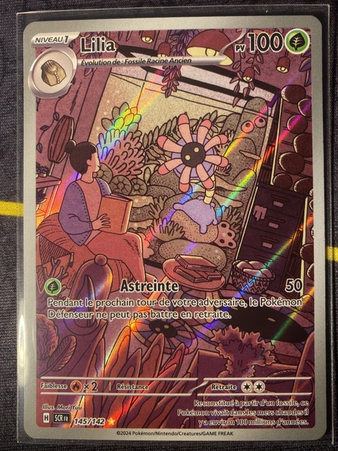 CARTE POKÉMON LILIA 🍃 AR ART RARE 145/142 Couronne Stellaire Ultra Rare ...