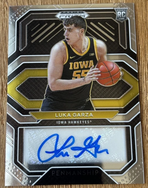 2021-22 PRIZM DRAFT Picks Luka Garza Rookie Autografo Iowa Hawkeyes EUR ...