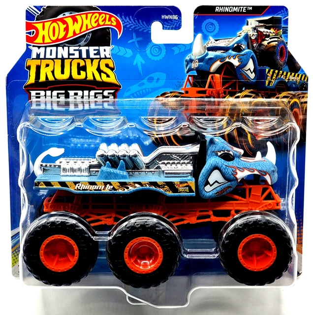 MATTEL HOT WHEELS Monster Trucks Big Rigs LKW HWN91 Rhinomite EUR 13,90 ...