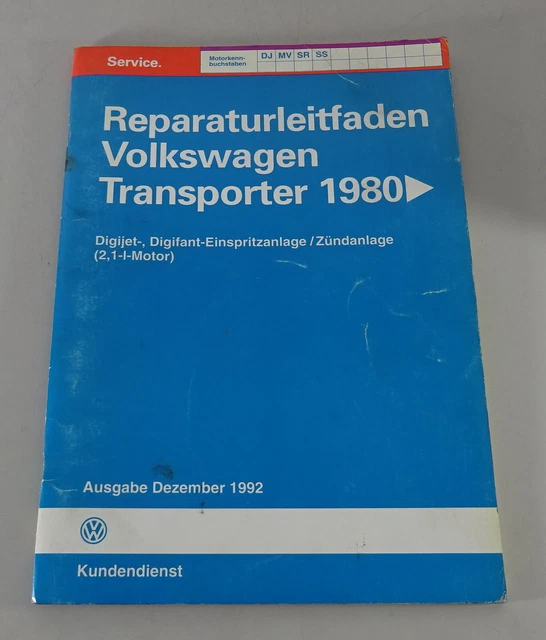MANUEL VW BUS Transporteur T3 Système D'Injection Digijet Digifant 2,1 ...