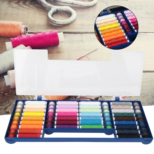 32 COLOR 64 Sewing Thread Kit Storage Box Sewing Machine Accessories ...