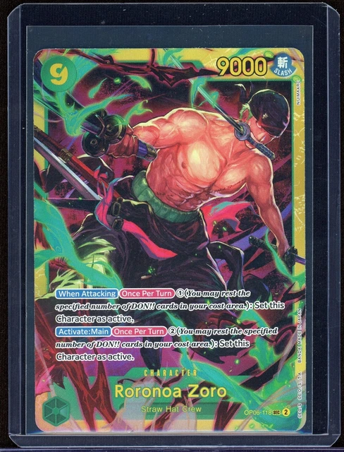 ONE PIECE CARD Game Wings Of The Captain OP06 Roronoa-Zoro SEC OP06-118 ...