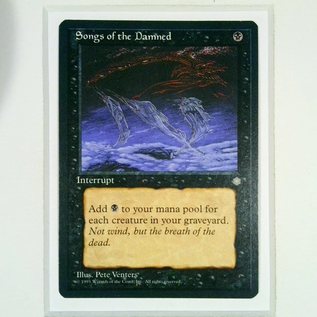 SONGS OF THE Damned Ice Age 1995 Magic The Gathering MTG commun ...