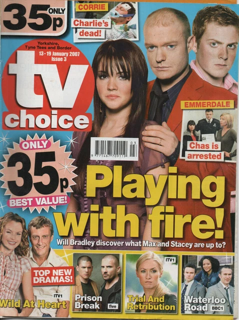 TV CHOICE 13 January 2007 Eastenders Bradley Branning / Stacey Slater ...