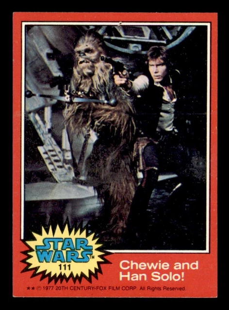 1977 TOPPS STAR Wars #111 Chewie et Han Solo ! PR *e1 EUR 4,44 ...