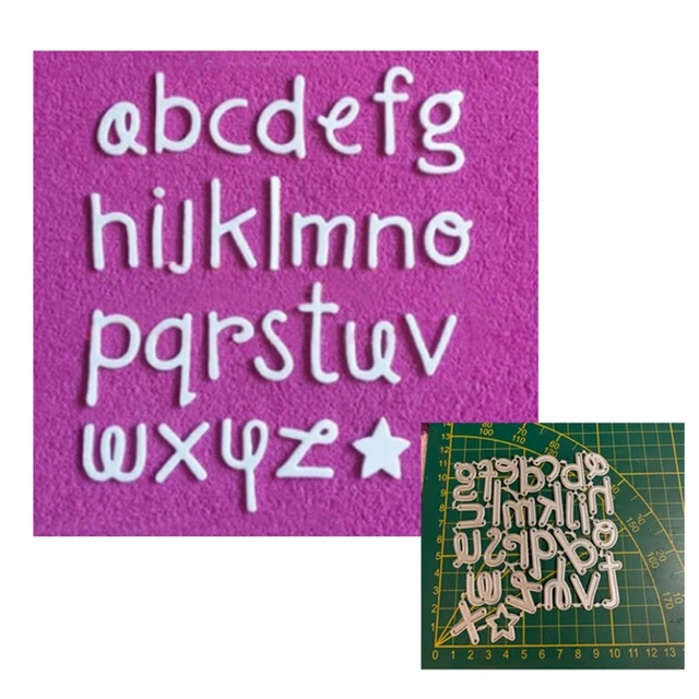 COMBINATION DIE CUTTING Stencil Letters Embossing Stencils Scrapbooking ...
